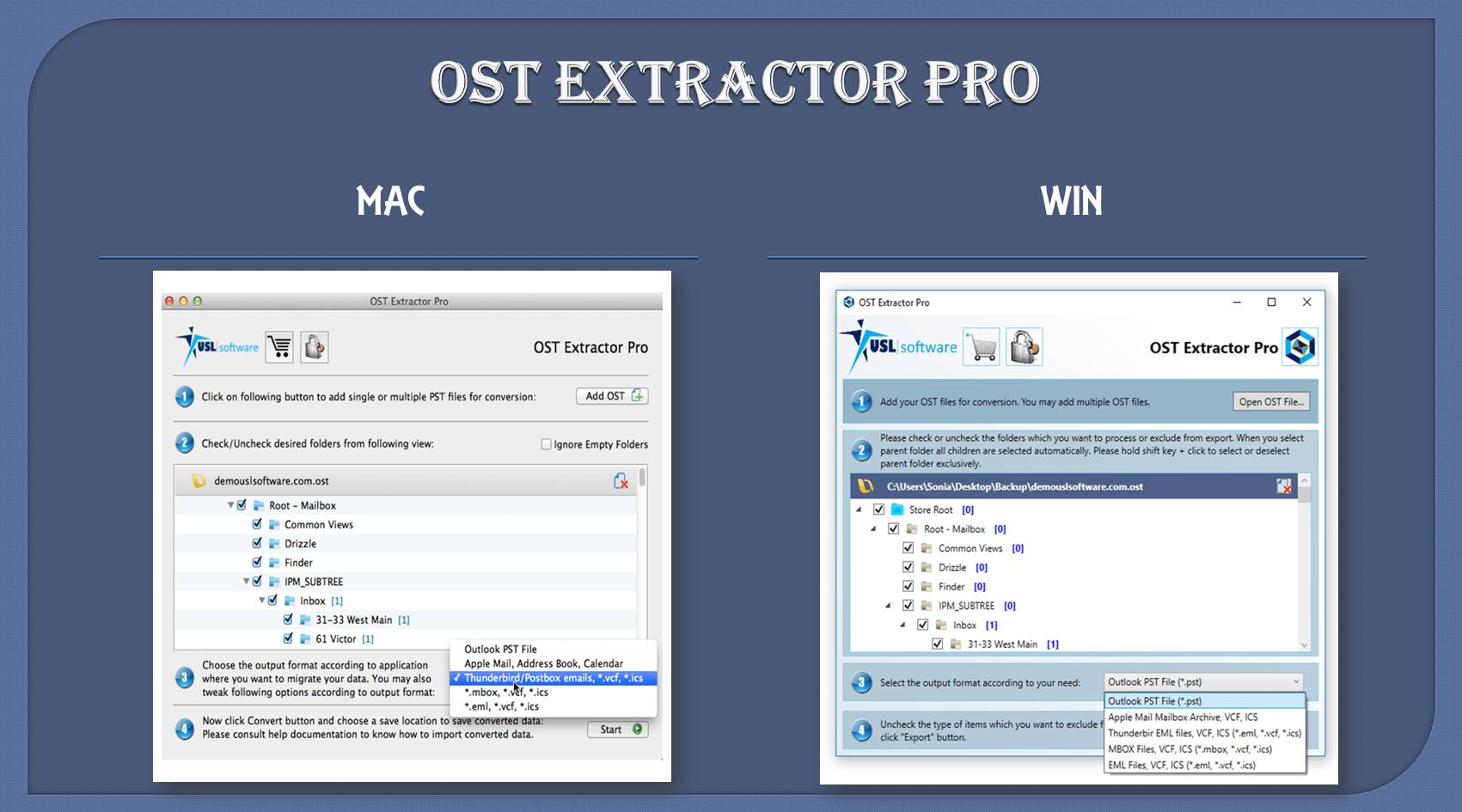 Convert OST files to Office Windows and Mac - OST Extractor Pro